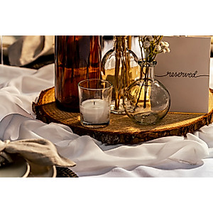 Set of (14) 12-13" Wood Slice centerpieces for Tables, Rustic Wedding Decorations, Wedding Decorations for Tables, Natural Wood Slices! (14)