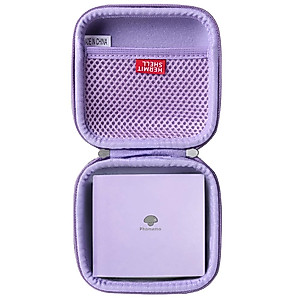 Hermitshell Travel Case for Phomemo M02 / Phomemo M02 Pro/Phomemo M02S Pocket Printer (Purple)