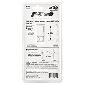 Wright Products VF333BL Free Hanging Push Button Handle, Black