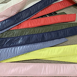 Tong Gu 1X Women Cotton Puffer Ribbon Sash Belt Waistband for Down Coat (Matte Black)