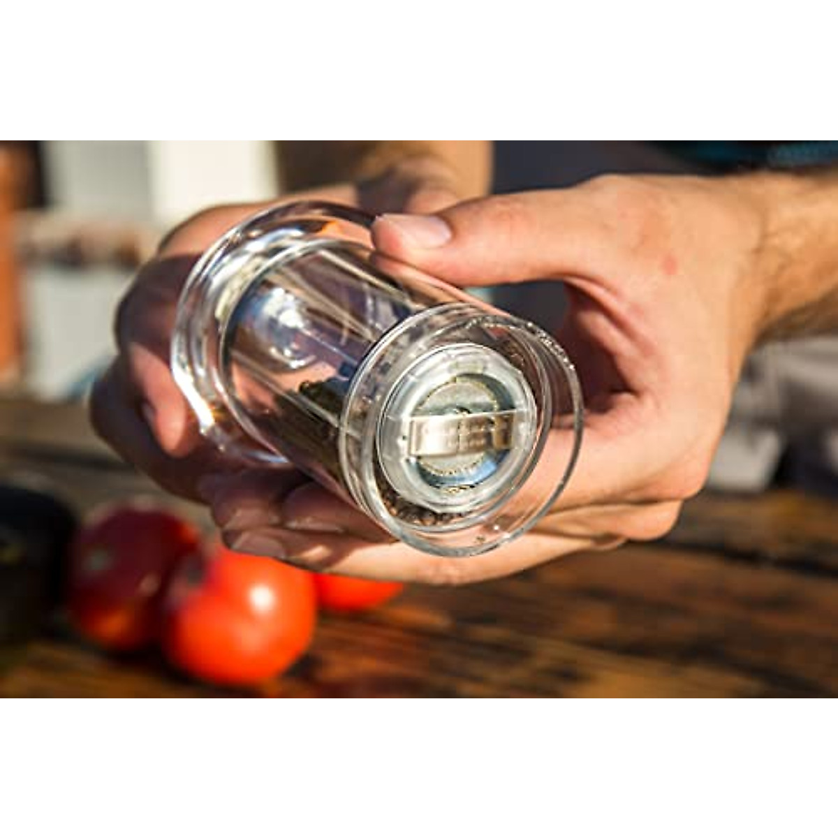 Cole & Mason H83001P Solo Clear Pepper Mill, Precision+, Acrylic, 114 mm, Single, Includes 1 x Pepper Grinder