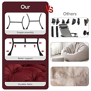 Congermom Fabric Lazy Chair Large Accent Chair,Velvet Frabic Modern Lounge Reading Chair with Armrests & Side Pocket,Upholstered Armchair for Living Room,Bedroom,Dorm(Dusty Rose)