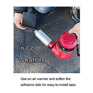 EWT Anti-Crack 65FT x 3IN Asphalt Tarmac Joint Crack Sealer Fabric Self-Adhesive Patch Bitumen Premium Tape, Parking Lot, Roof, All Weather (618)