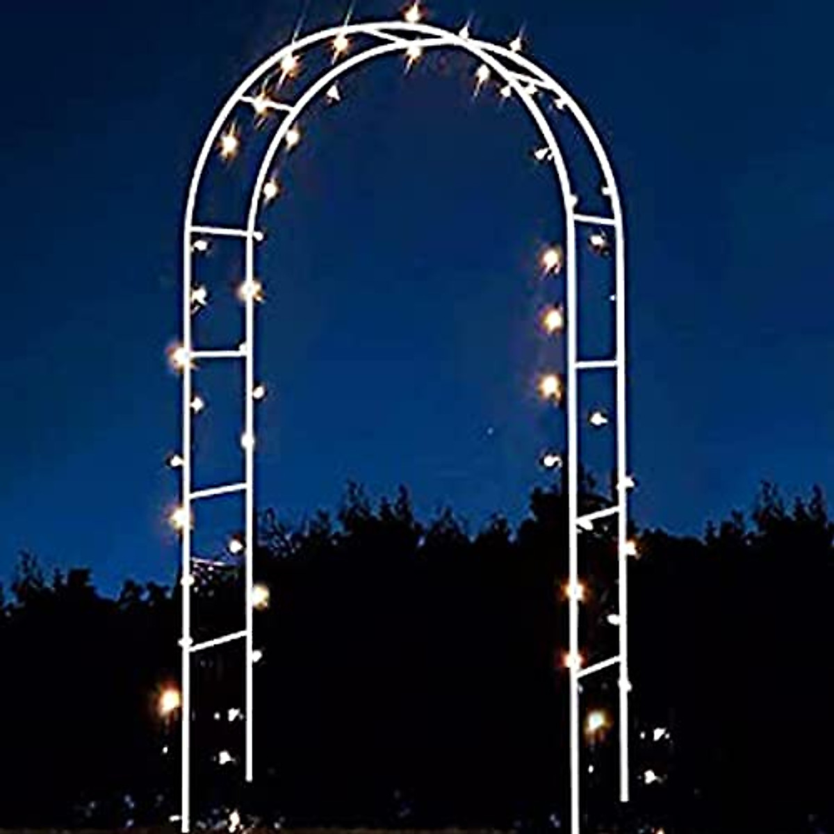 Extra Tall 7.2ft Garden Arch Trellis,11.5ft Wide Rose Archway,Support Trellis Arch Wedding Arch Flower Stand Decor Pergola Arbor,Weather Resistant (Color : White, Size : 31.5" X 9.8" X 78.5")