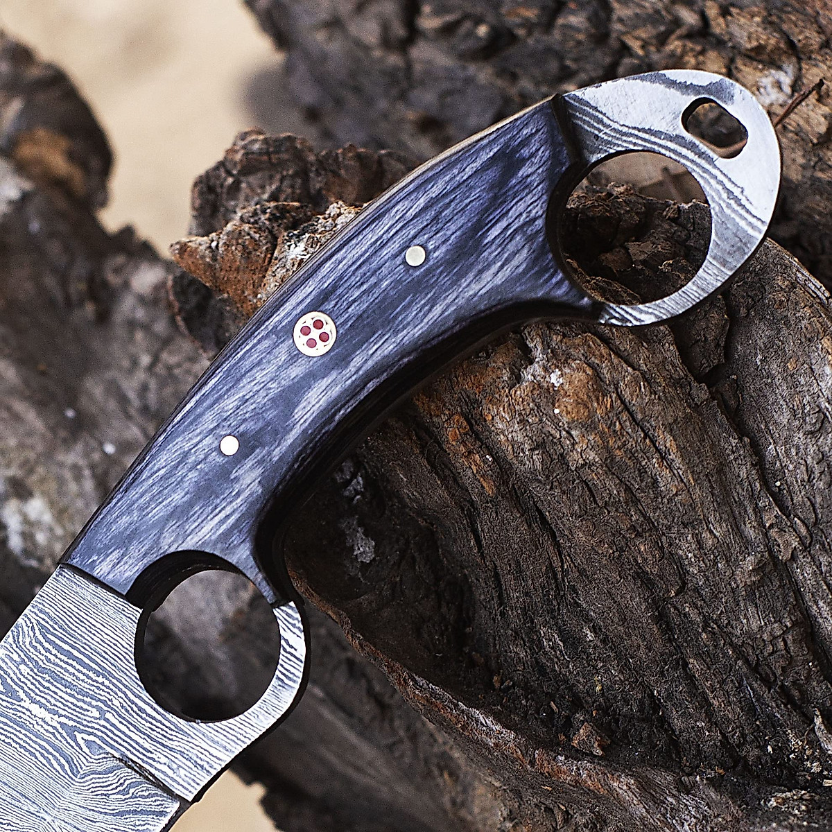 LH LIMASSOL 9 INCH Fixed Blade Custom Handmade Damascus Hunting knife/skinner knife/skinning knife leather sheath