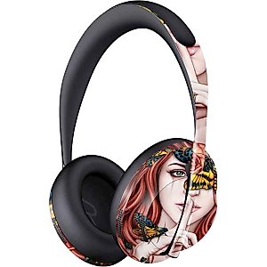 Skinit Decal Audio Skin Compatible with Bose Noise Cancelling Headphones 700 - Sarah Richter Gothic Woman and Death Moth Butterflies by Sarah Richter Design