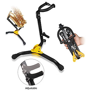 SUNYIN Saxophone Stand Saxophone Cleaning Kit Cleaning Cloth Cotton Saxophone Neck Strap Alto/Tenor Saxophone Accessories Sax Stand