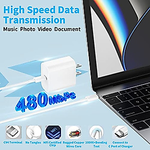 3 Pack iPhone Fast Charger, USB C Charger 20W [Apple MFi Certified] iPhone Charger PD USB C Wall Charger Adapter with 6FT USB C to Lightning Cable for iPhone 14/13/12/11/X/XR/XS/8, iPad, AirPods Pro