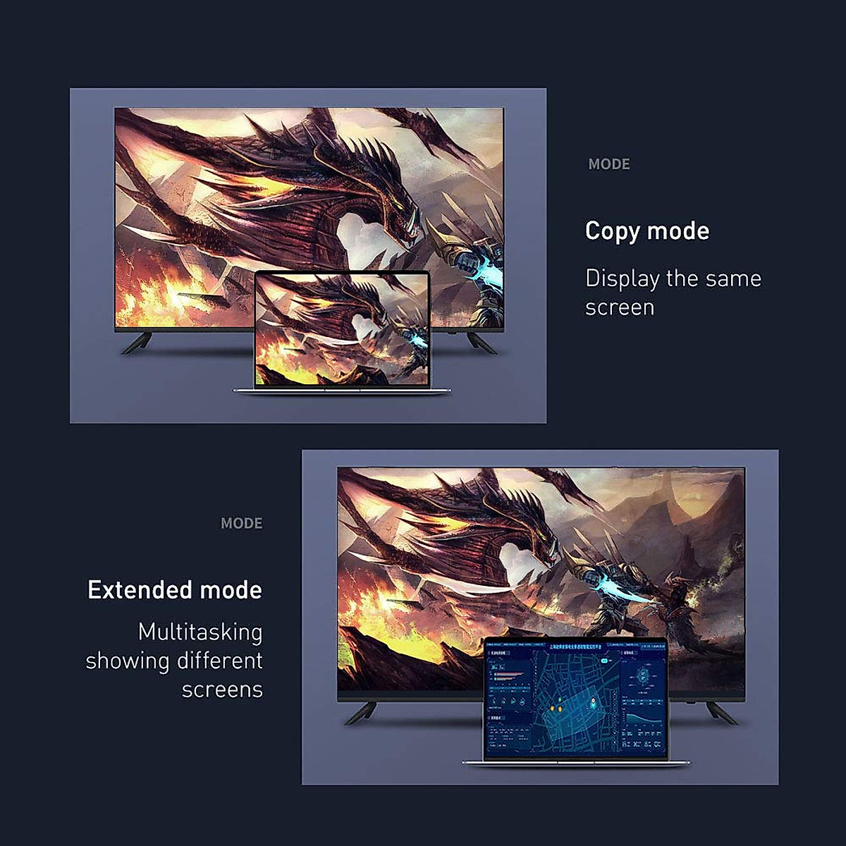 Cabletime 8K HDMI Ultra HD High Speed 60Hz 4K@144Hz and HDR Support 48Gbps Cable Compatible with Apple TV Roku Netflix PS4 Pro Wii Xbox One X Samsung Sony LG (1M/3.3FT)