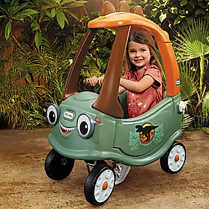 little tikes T-Rex Cozy Coupe by Dinosaur Ride-On Car for Kids, Multicolor Large