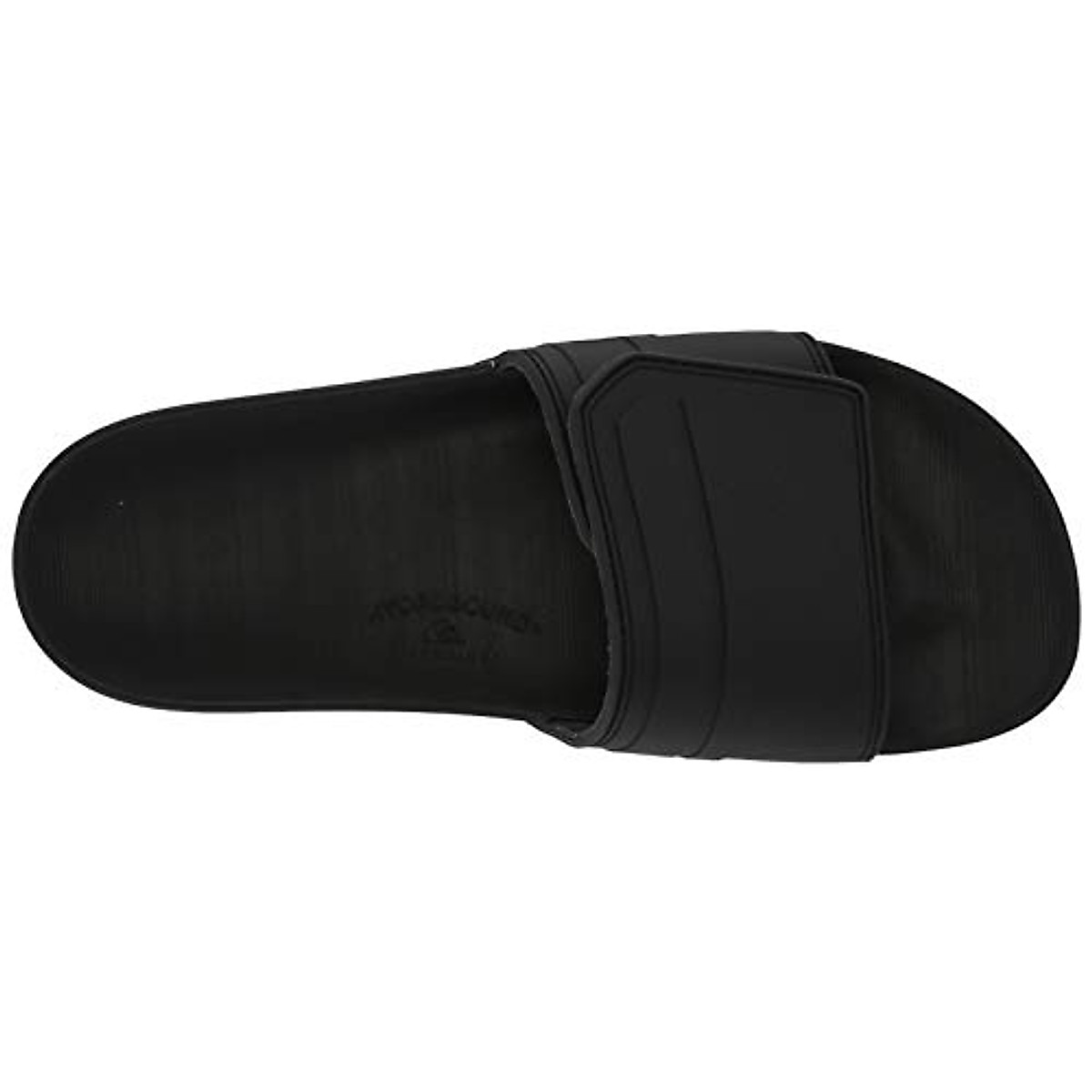 Quiksilver Men's Sandal, Black/Grey/Black Rivi Slide Adjust, 12