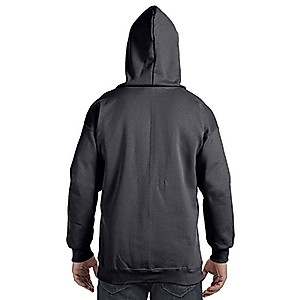 Hanes Ultimate Full-Zip Hoodie, Men's Hooded Fleece Sweatshirt with Zipper, Dark Chocolate