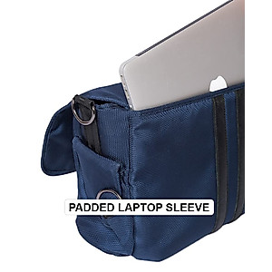 E.C.Knox Diaper Bag Backpack/Tote, with Built-in Baby Wipes Dispenser, Fold-Out Changing Pad, Stroller Hooks, 15 Pockets, Durable Nylon with Zip-Out Washable Canvas Lining, White