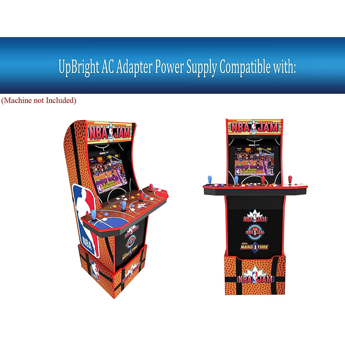 UpBright 12V AC/DC Adapter Compatible with Arcade1Up 7839 7651 Marvel Super Heroes Rare Riser at-Home Game Machine Item 8055 7990 7984 7754 NBA Jam Midway Arcade 1Up 3A Power Supply Cord Charger PSU