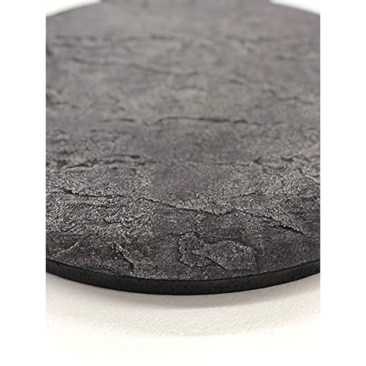 Concrete Cement Lazy Susan Unique, Hand Crafted, Gray, Turntable, 360 Degree Swivel, Made in The USA, Home Decor by Concrete Resurrection (Black 15" Diameter)