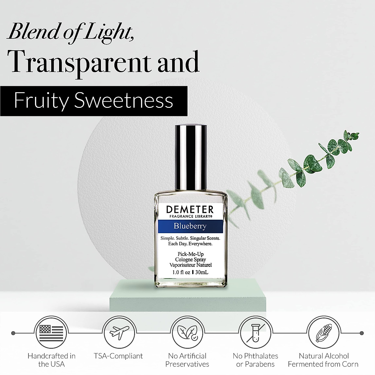 DEMETER Blueberry, 1 Oz Cologne Spray, Perfume for Women