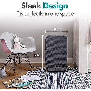Alen BreatheSmart FLEX HEPA Air Purifier, Medical Grade Filtration H13 True HEPA for 700 SqFt, 99.9% Airborne Particle Removal, Air Purifier for Allergens, Dust, Mold, Pet Dander, (Brushed Stainless)