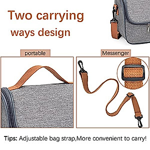 Insulated Lunch Bags for Women, Insulated Lunch Box for Men, Lunch Cooler Bag, Meal Prep Lunch Box for Women, Lunch Boxes with Removable Shoulder Strap for Women and Men