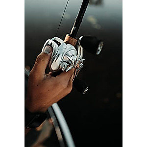 13 FISHING - Modus C2 Baitcast Reel - 6.6:1 Gear Ratio - Left Hand Retrieve (Fresh) - MODC2-6.6-LH,Silver