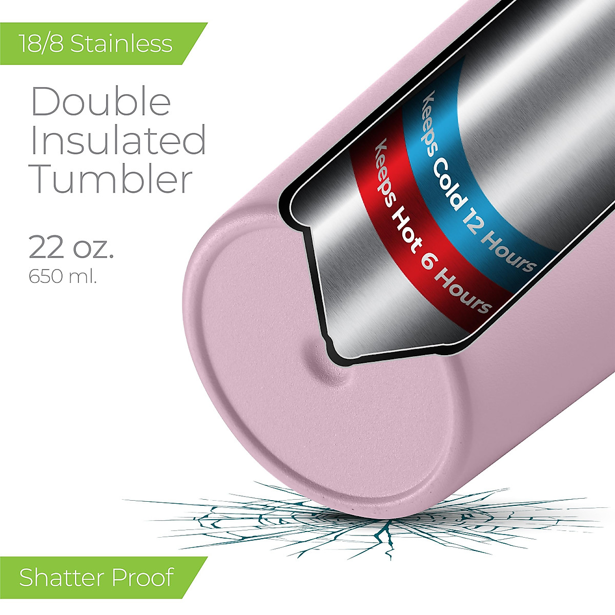 SIPX™ Triple-Insulated Tumblers - 22oz. Premium Modern Tumbler With Lid, insulated Cup Keeps Hot For 6 Hours, Stainless Steel Tumbler Made Of Sustainable Material, Coffee Travel Mug For Home & Office