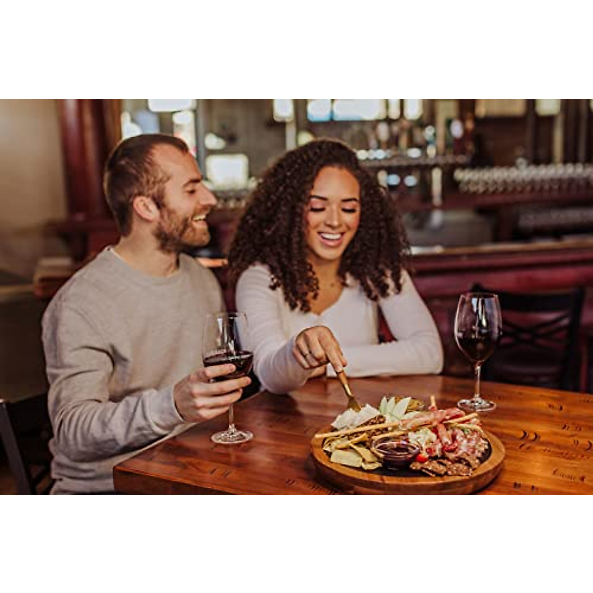 TOSCANA - a Picnic Time brand - Harry Potter Gryffindor Insignia Cheese Board & Knife Set, Charcuterie Board, Serving Platter, (Acacia Wood & Slate Black with Gold Accents)