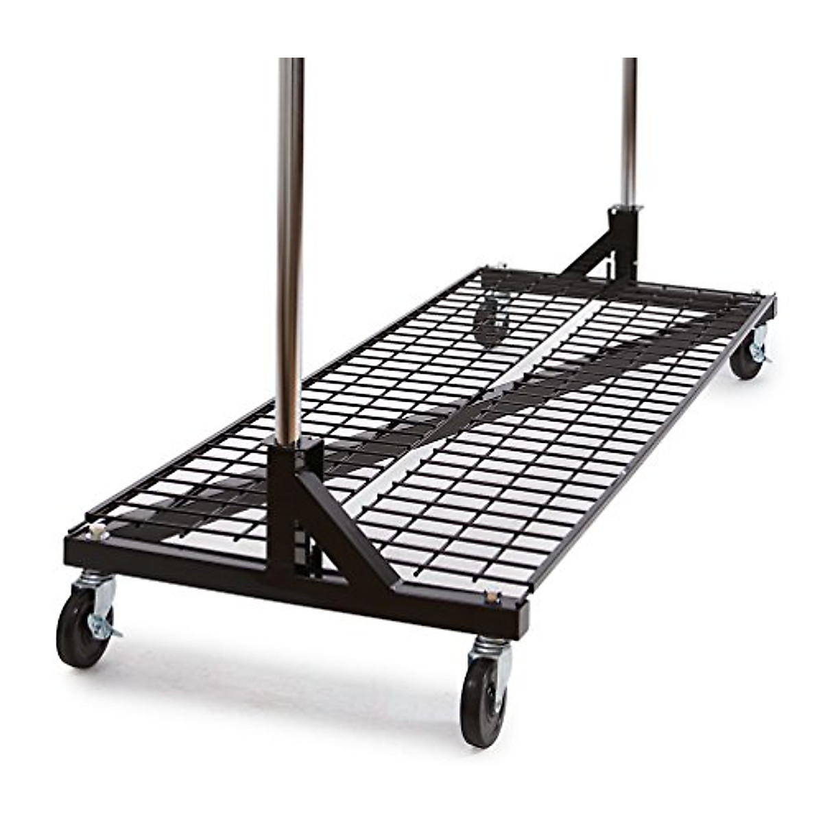 Only Garment Racks OG-RZK8SLFB Z Rack Base Shelf - Heavy Duty Two Piece Design Base Shelf for Z Racks - Black