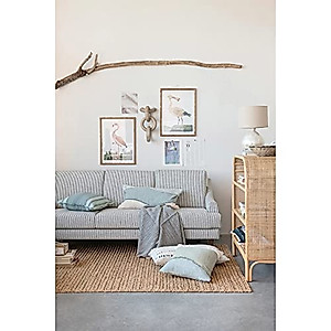 Creative Co-Op Handmade Rattan Curved Top and 3 Shelves Shelf, 35" L x 16" W x 32" H, Natural