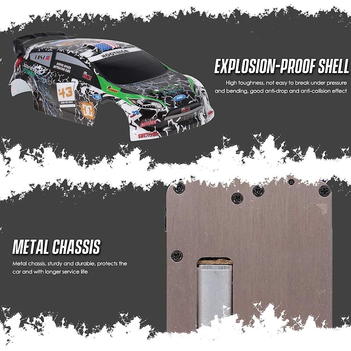 GoolRC WLtoys K989 RC Car, 1/28 Scale 2.4G Remote Control Car, 4WD 30KM/H High Speed RC Race Car Drift Car for Kids