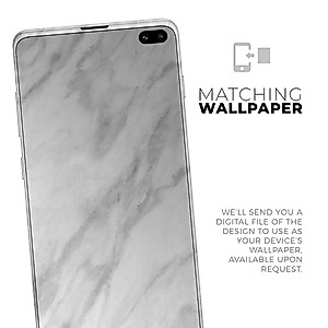 DesignSkinz White Marble Surface Protective Vinyl Decal Wrap Skin Cover Compatible with The Samsung Galaxy S20 (Screen Trim & Back Glass Skin)