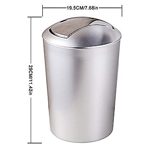 WSLLK Under Sink Trash can 6.5L Bathroom Garbage European Style Trash Wastebin with Lid Kitchen Trash Cans Storage Tools Garbage Waste Bin