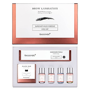 ibcccndc Lash Lift & Eyebrow Lamination Kit - Keratin DIY Instant Fuller Eyelash & Brow Lifting Kit - Ideal for Salon & Home, Long Lasting Formula Lasts 8 Weeks