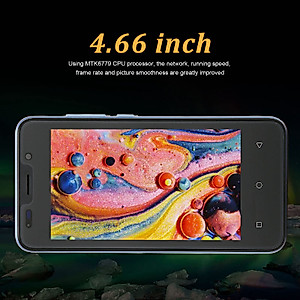 iP13 Pro Unlocked Smartphones, for Android 6 Cheap Cell Phones, 4.66" HD Screen Unlocked Cell Phone, Dual SIM, Dual Camera, Ultra Thin, Face Unlock, 2GB 32GB, 3200mAh, Support T Mobile,(Light Blue)