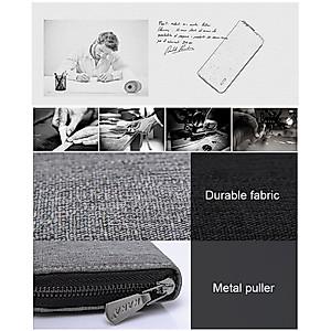 WOOLALA Mens Wallet Waterproof Canvas Zipper Arrounded Large Capacity Accordion Folded Cash Cards Phone Holder Long Wallet