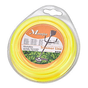 Round Grass Trimmer Line for Lawn Mower Brush Cutter Grass Trimmer Strimmer(Yellow 3.0mm*15m)