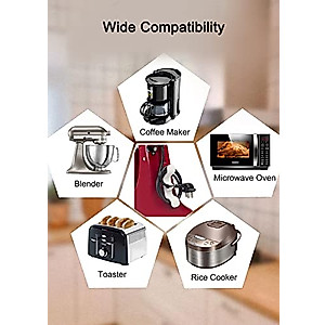 Cord Organizer for Appliances, Sticky and Sturdy Cord Wrapper, Kitchen Appliance Cord Organizer Stick On Mixer, Small Appliances, Pressure Cooker, Coffee Maker, Blender, and Air Fryer (6 PCS)