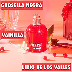 Cacharel Amor Amor Eau de Toilette Spray Perfume for Women - Blackcurrant, Lily of the Valley & Vanilla Fragrance