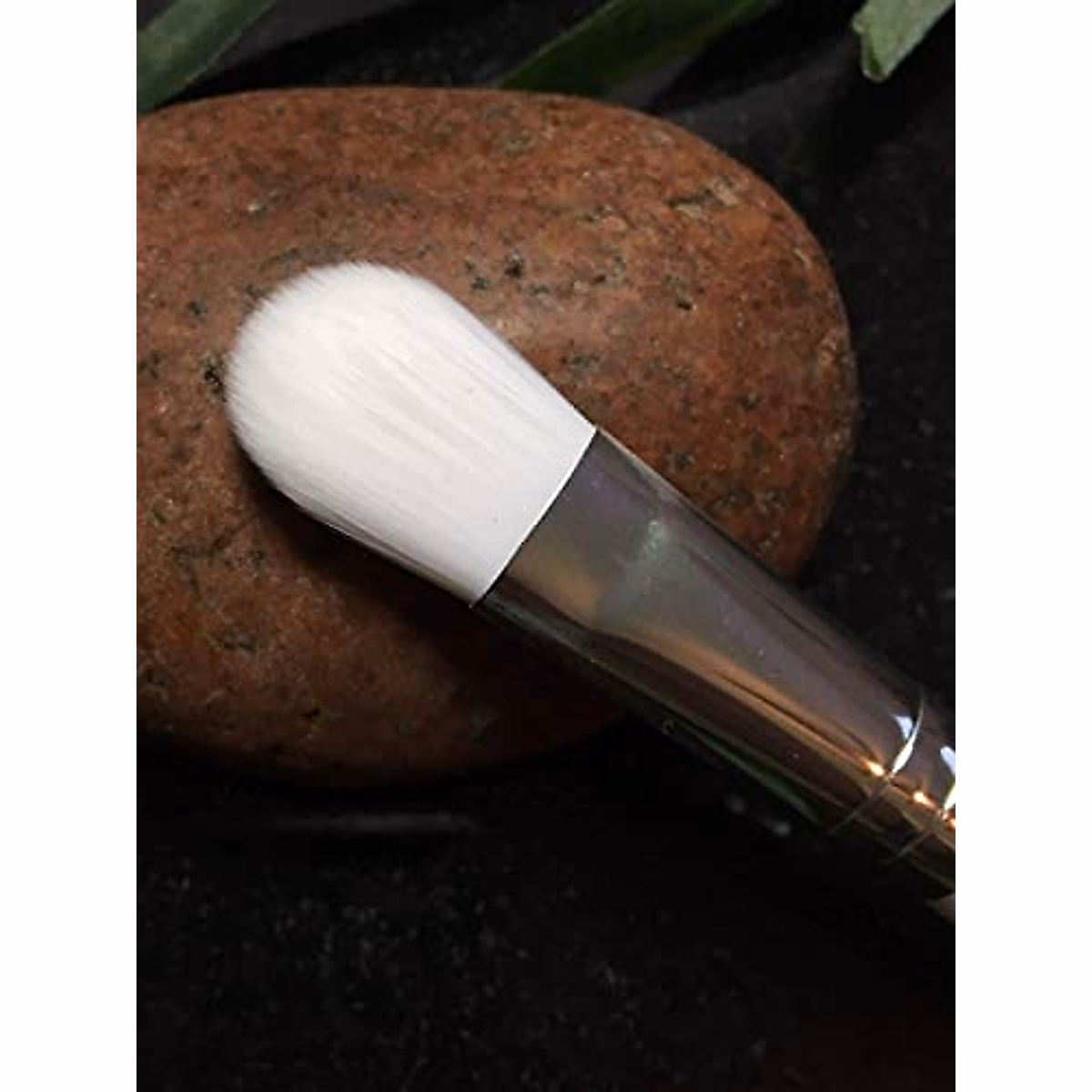 Bare Essentials Living - Clay Face Mask Brush (1 Pack, White) Dual Soft Silicone Face Mask Applicator Brush Tool, Great Facial Essentials, Moisturizer Applicator & Skincare Brush for Facials