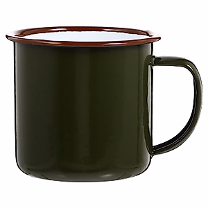 Hemoton Hiking Backpack Enamel Mug Cup Enamel Mug Vintage Iron Water Cup Small Tass Hot Pot Coffee Tin Mug Metal Camping Cup for Tea Beverage Whiskey Wine (Green) Hot Cocoa Mug Camping Gear