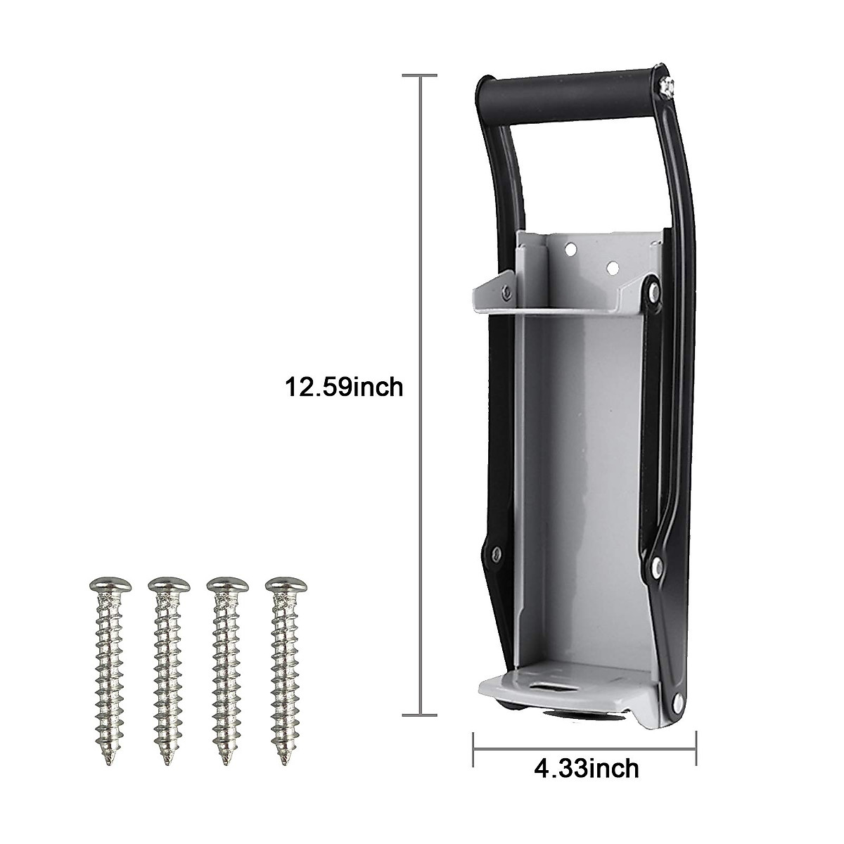 Benfu 12-Ounce and 16-Ounce Can Crushers, Wall-Mounted Crushers, Upgraded Handles, Environmentally Friendly Recycling Tools for Recycling Soda and Beer Cans, Etc. (gray)