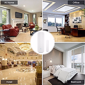 WiFi Door Sensor, Smart Window Door Sensor, Alexa Door Window Contact Sensor for Home Security, Door Open Detector with Alert Notification Compatible with Amazon Alexa, Assistant (1 Pack)