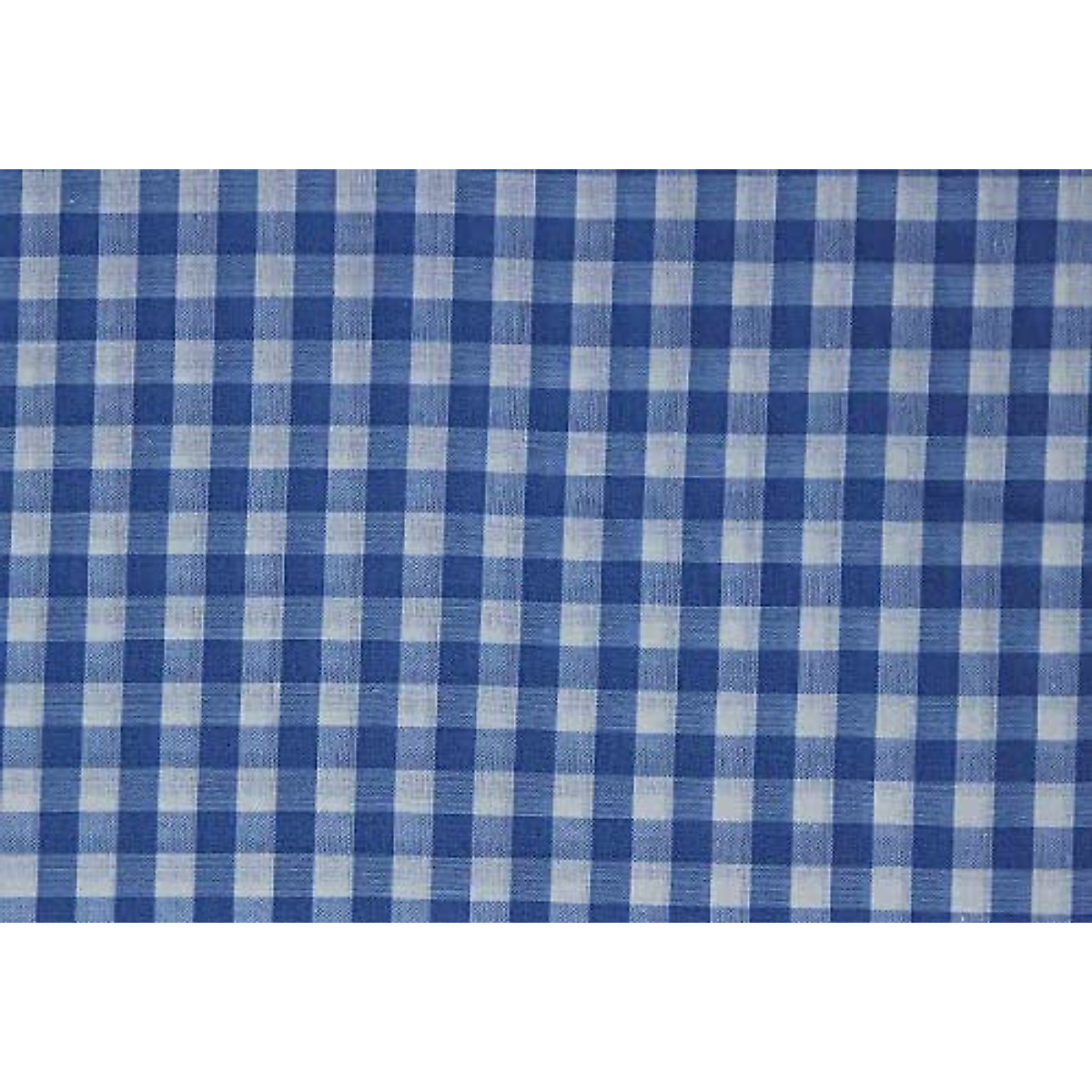 Richlin Fabrics 3 Yard Pack 60" Poly/Cotton Gingham 1/4", Blue/White