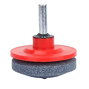 Yuecoom Mower Lawnmower Blade Sharpener, Garden Lawn Mower Blade, Grinder Power Drill Grinding Tool, Drill Attachment Kit Lawnmower Blade Sharpener(red)