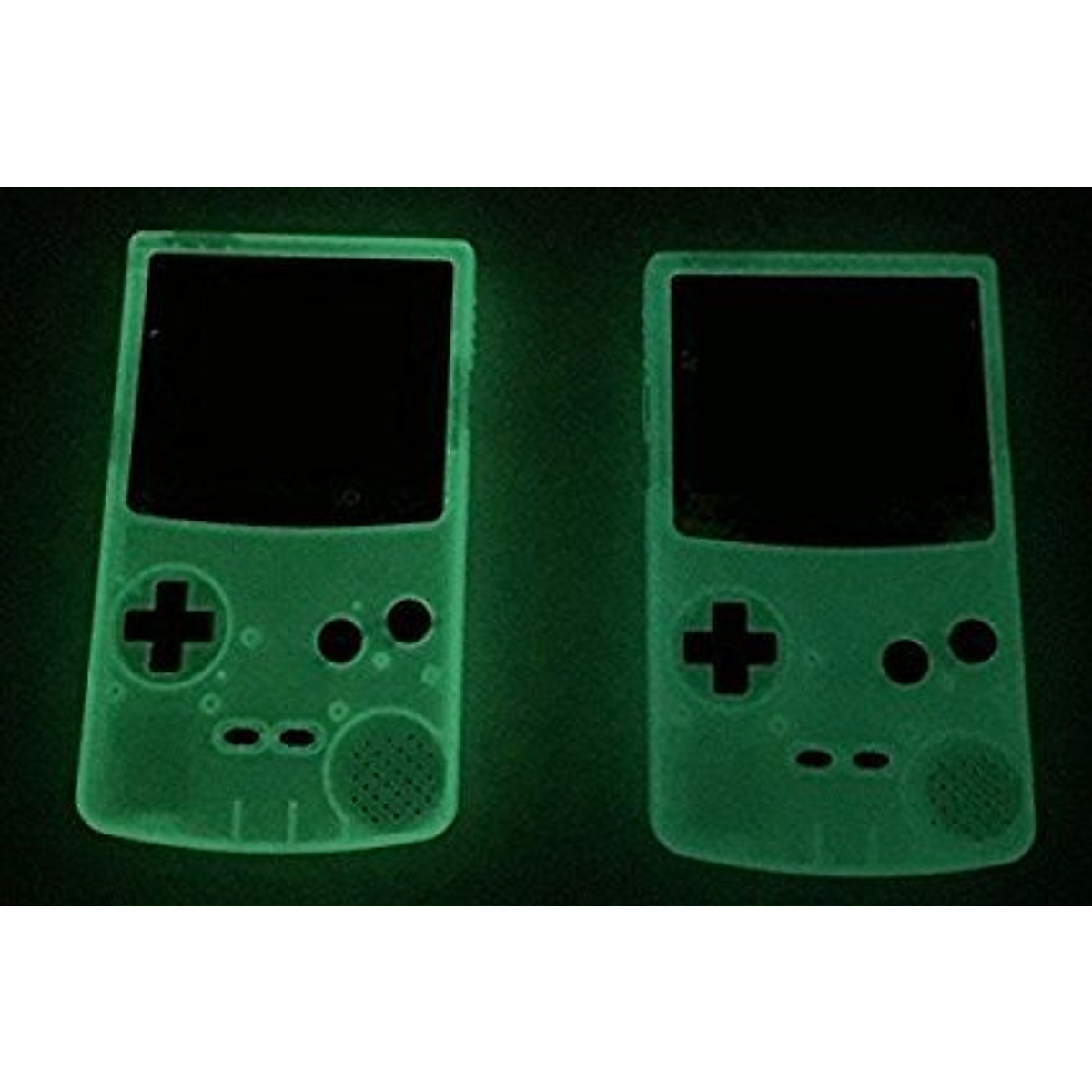 New Replacement Full Housing Shell Cover Case Pack Backlight Backlit for Gameboy Color GBC Repair Part-Luminous Green Edition