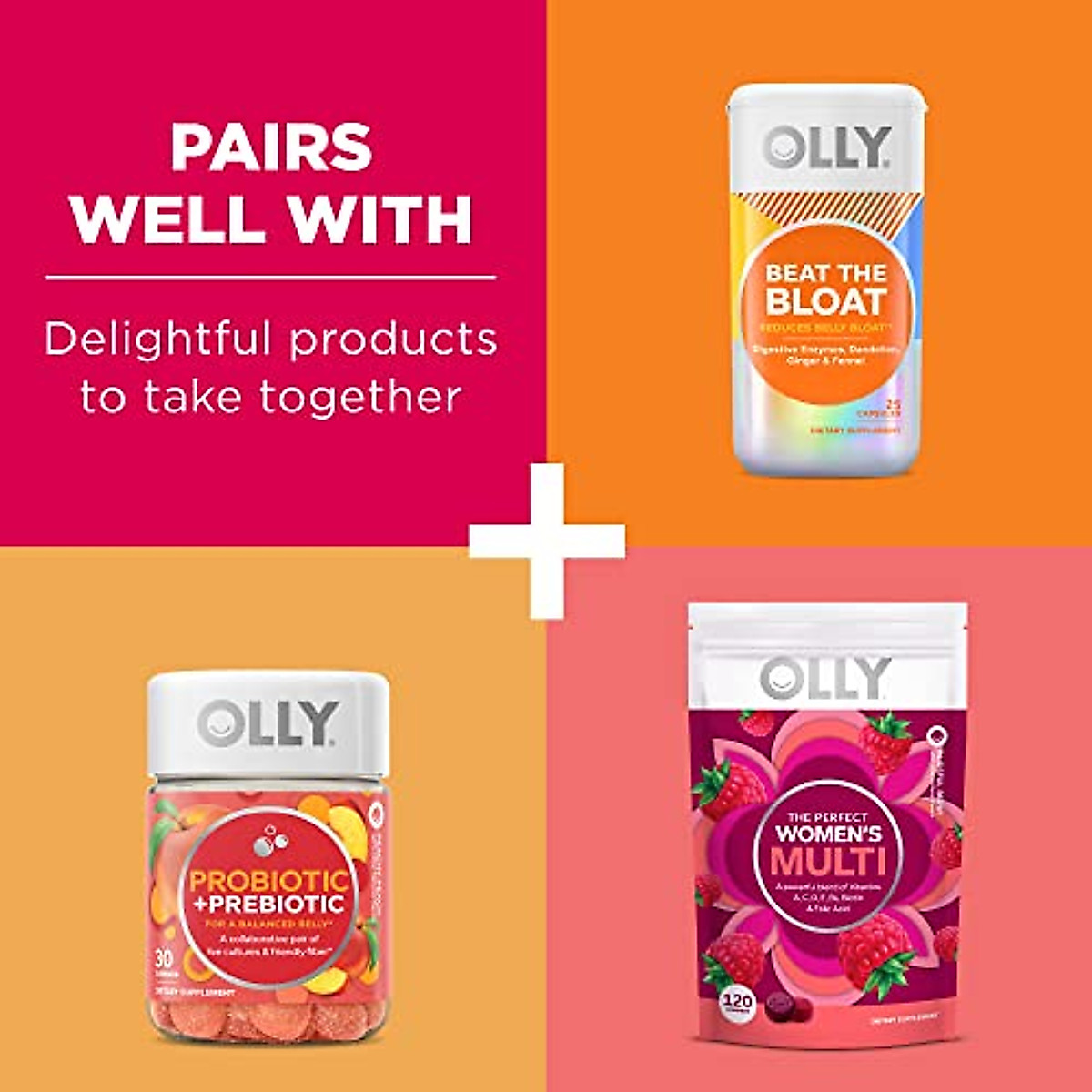 OLLY Metabolism Gummy Rings, Apple Cider Vinegar, Vitamin B12, Chromium, Energy and Digestive Health, Chewable Supplement, Apple Flavor - 30 Count