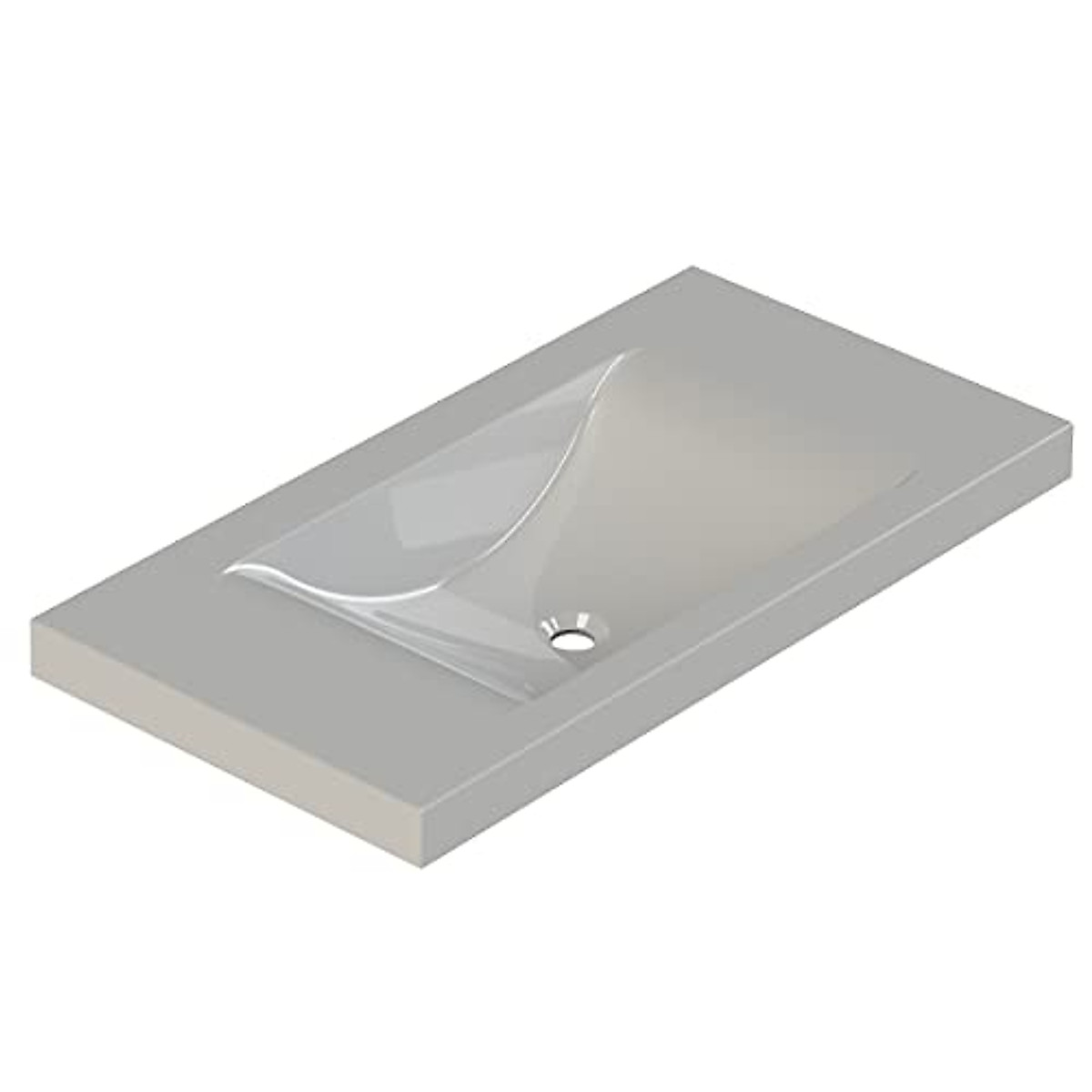 Lift Bridge Kitchen & Bath Assembled Wall-Mount Floating Bathroom Vanity with White Cultured Marble Top Sink Set, 37 in. W x 19 in. D x 29 in. H in White with Viteli + Siena Top