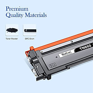 Valuetoner TN660 Toner Cartridge Compatible Replacement for Brother TN660 TN-660 TN630 TN-630 for HL-L2300D HL-L2320D HL-L2340DW HL-L2360DW MFC-L2720DW MFC-L2740DW DCP-L2540DW Printer (Black, 4 Pack)