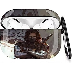 wanghai The AirPod case for Airpods Personalized Character Mortal Kombat, Compatible with Apple AirPods pro, Fully Protected, Durable, Shockproof, Drop-Proof and Compatible with Keychains (Warrior)