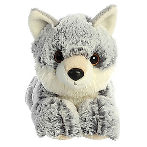 Aurora® Adorable Mini Flopsie™ Winter Wolf™ Stuffed Animal - Playful Ease - Timeless Companions - Gray 8 Inches