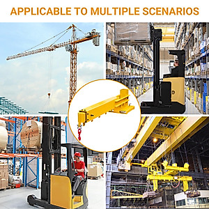 Towallmark 6000 lbs/3 Ton Adjustable Forklift Mobile Crane, Telescoping Design (83" - 149") for Warehouses, Factories, and Construction Sites