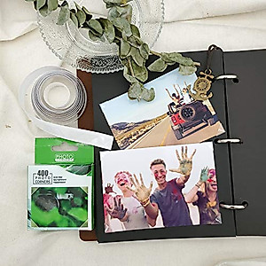 Photo Corners 400 Pcs Clear Self-Adhesive Picture Mounting Corner Stickers for DIY Scrapbook, Album, Journal, 400 Pcs/Pack.